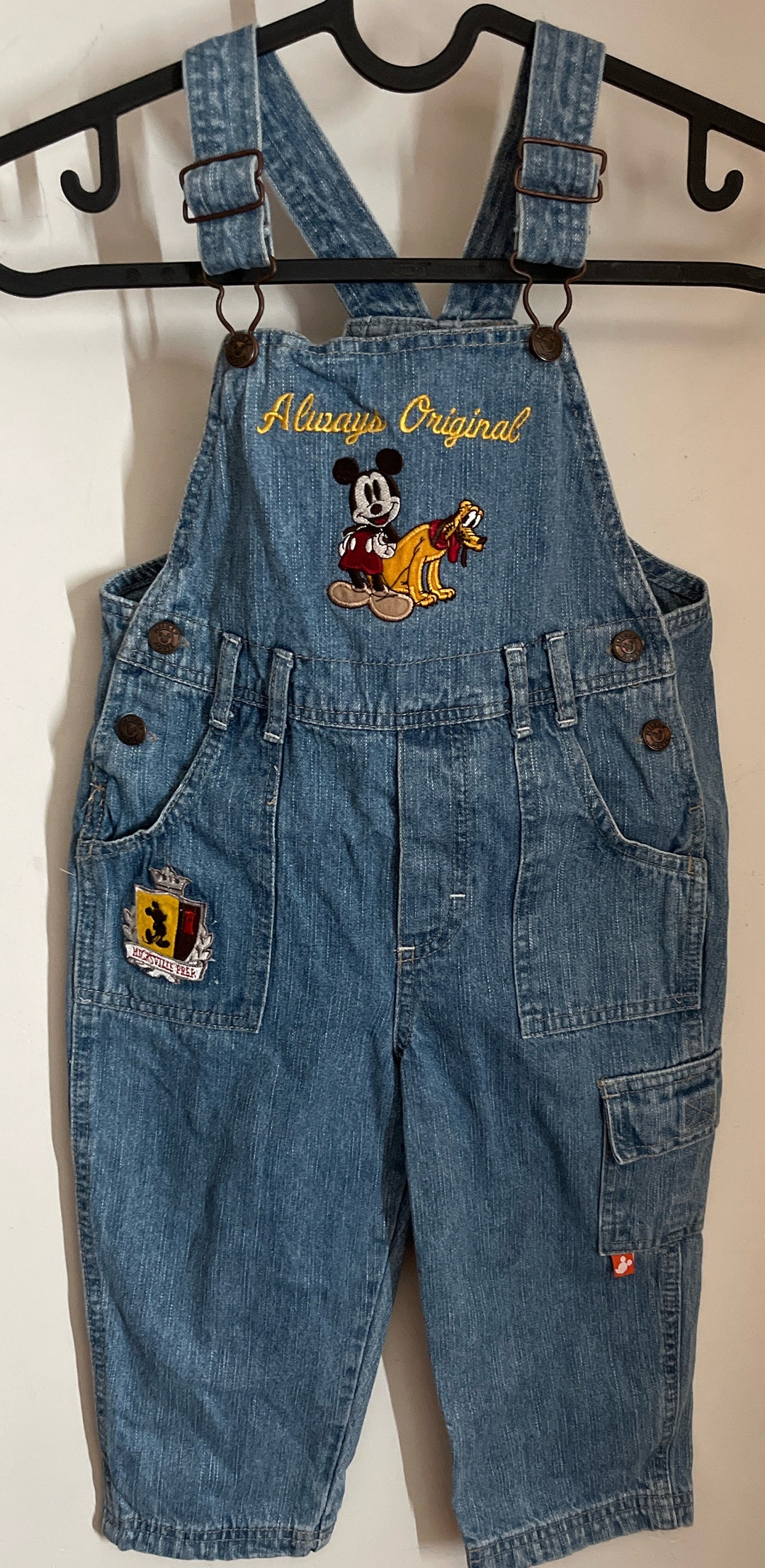 Mickey Mouse Denim Overalls,disney Overalls,disney Parks Overalls ...