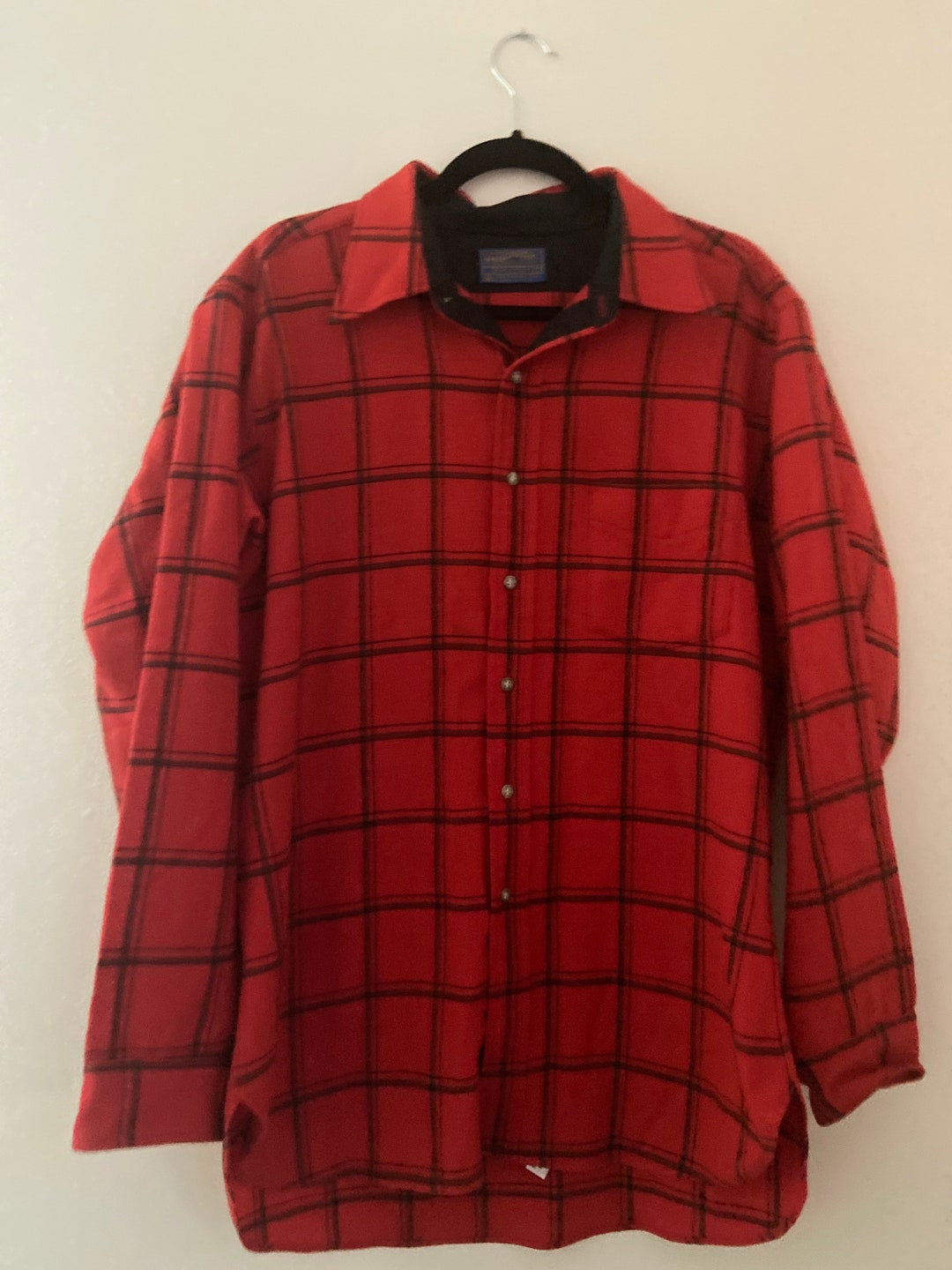 Pendleton® Shirt,vintage Pendleton® Wool Shirt,winter,wool,red and ...