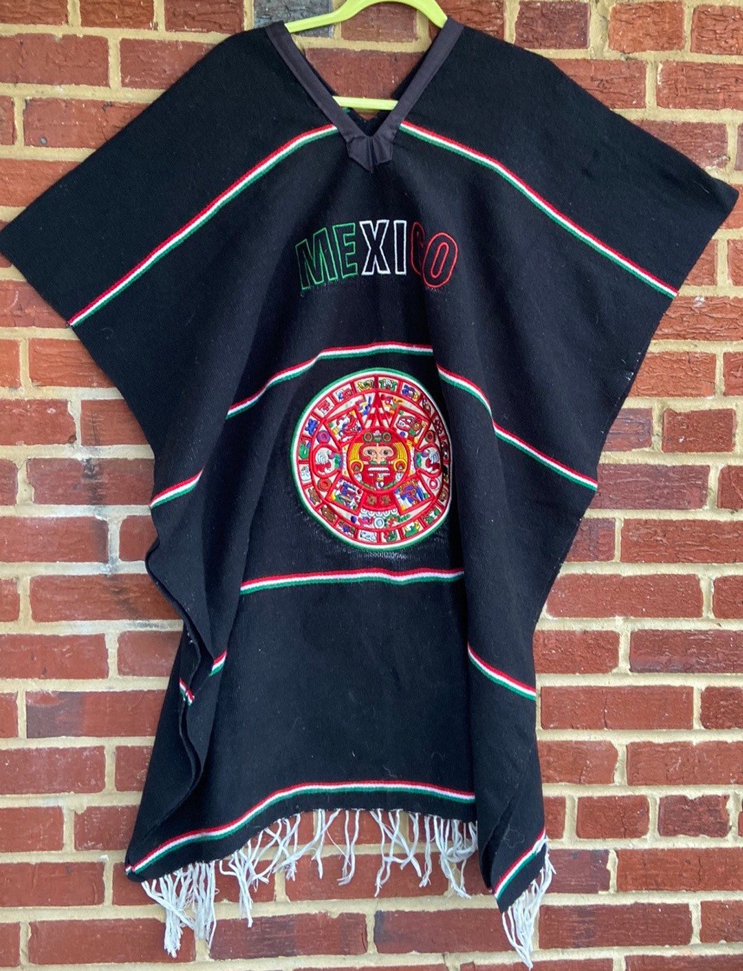 Vintage Mexican Poncho, Poncho, Embroidered,embroidered Poncho, Mexican ...