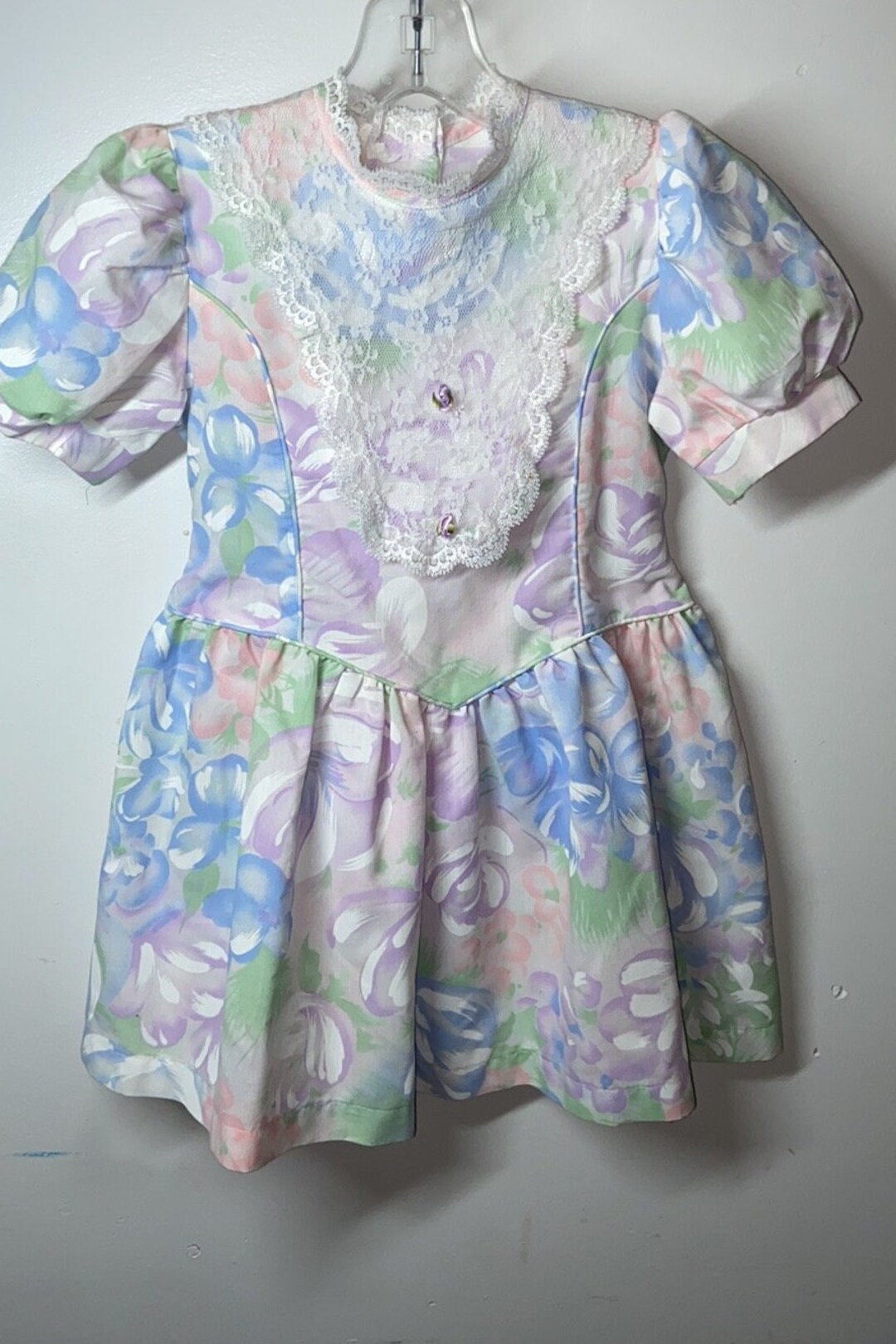 Vintage Girls Dress, Vintage,vintage Dress,floral Dress,80s,eighties ...