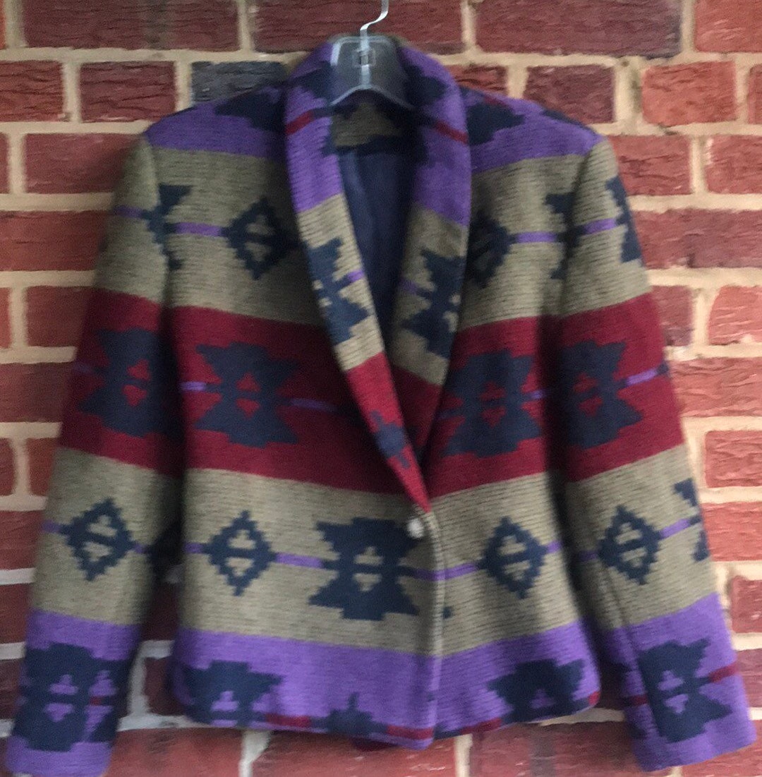 Western Jacket,southwestern,blazer, Wool Jacket,wool Blazer,cowgirl ...