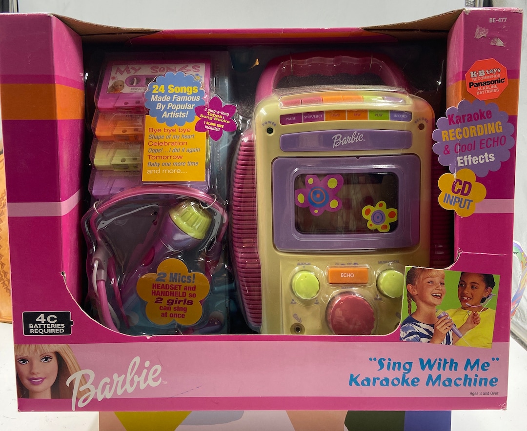 RARE 2001 Barbiesing With Me Karaoke Machine W/ Tapes Brand - Etsy