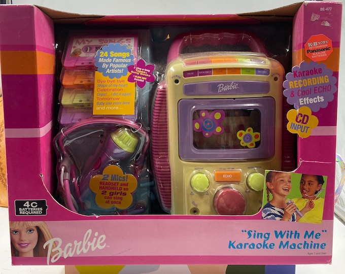 RARE 2001 Barbie“sing With Me Karaoke Machine W/ Tapes! Brand New in ...