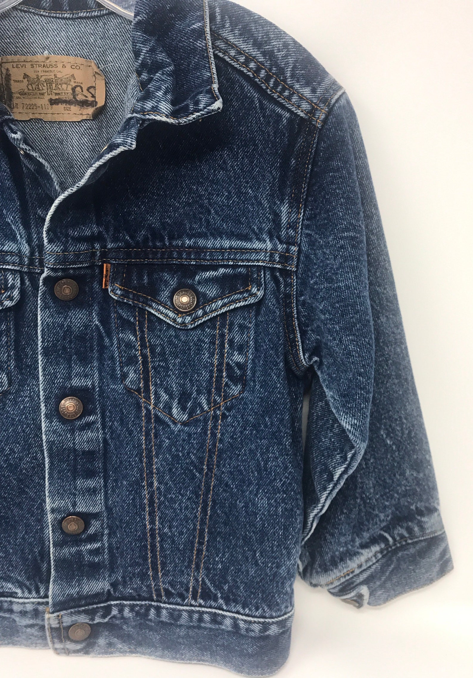 Vintage Levis Orange Tab Jean Jacket Levis Trucker - Etsy