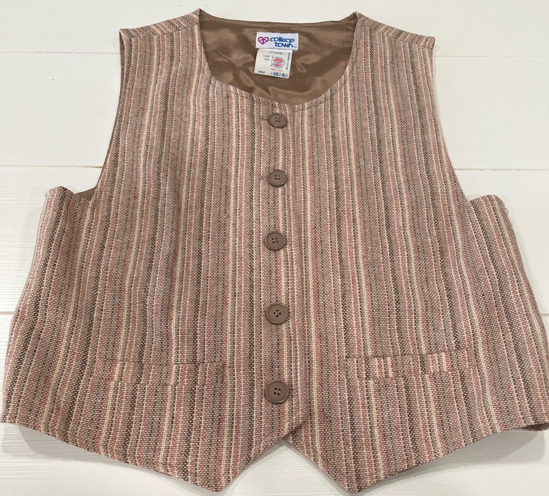 Vintage Vest,vintage,college Town Vest,vintage Vest,union Made Vest ...