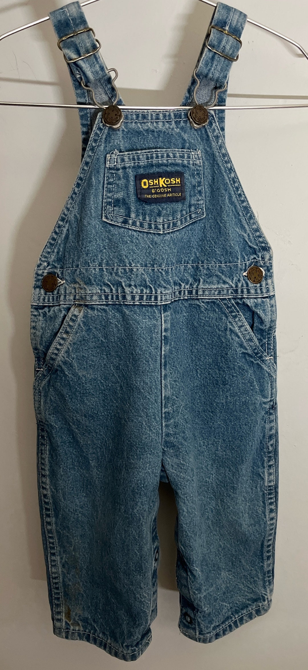 Vintage Oshkosh Overalls, 12 Months Overalls,vintage Denim Overalls ...