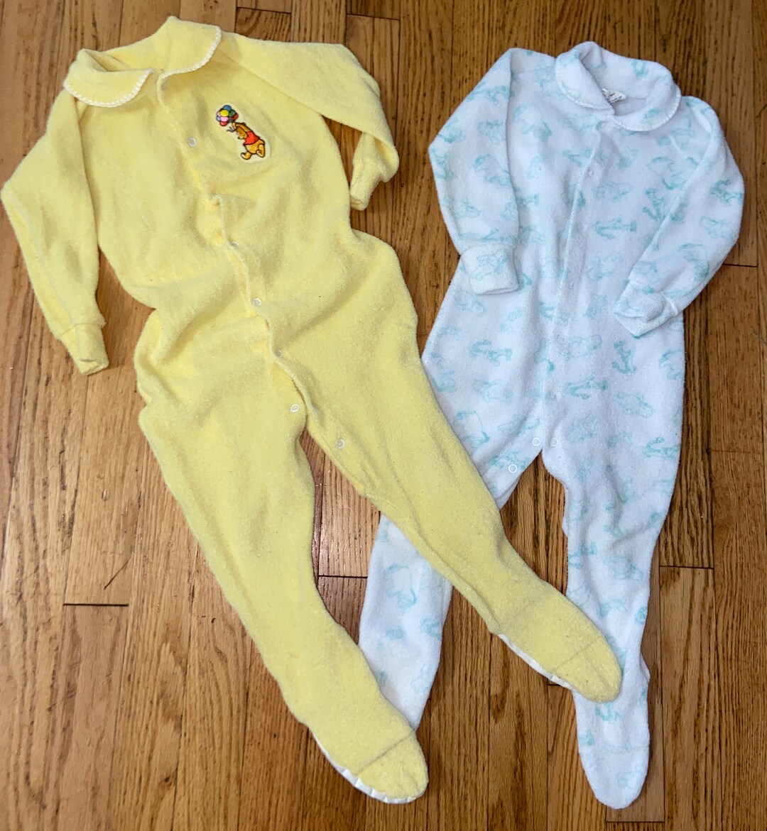 Disney Sleepers,pooh Bear Rompers, Footies,rompers, Terry Cloth ...