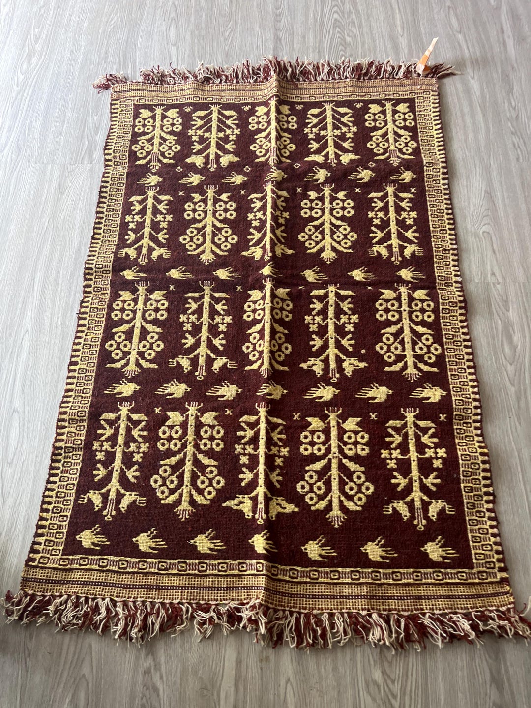 Vintage Polish Handmade Woollen Wall Tapestries,deadstock,vintage Rug ...