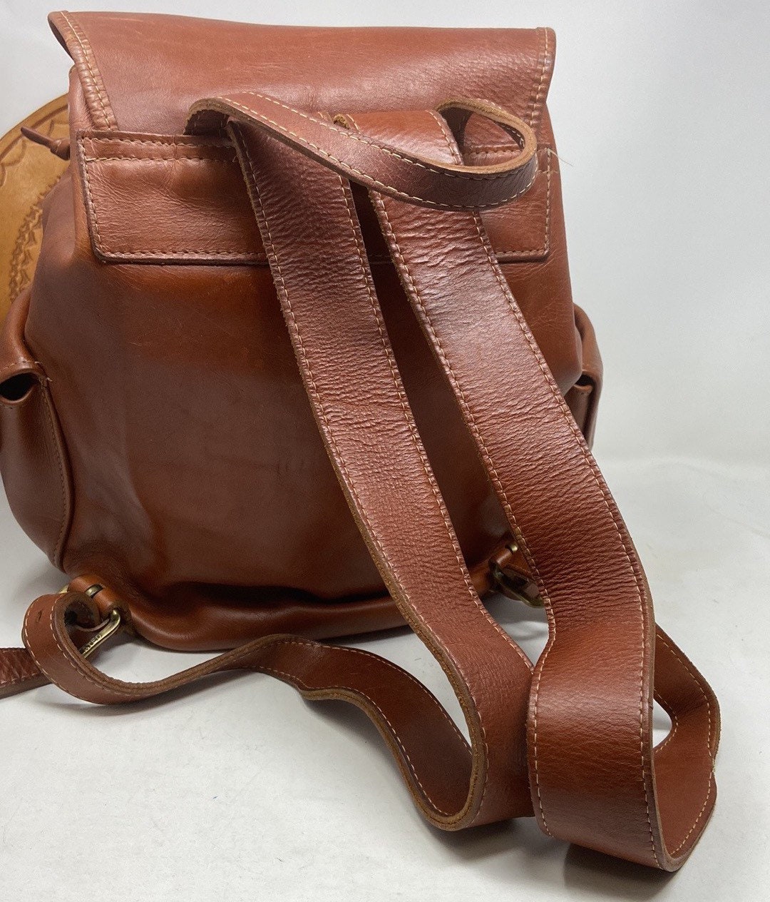 Vintage Leather Backpack Leather Backpackleather Backpack - Etsy