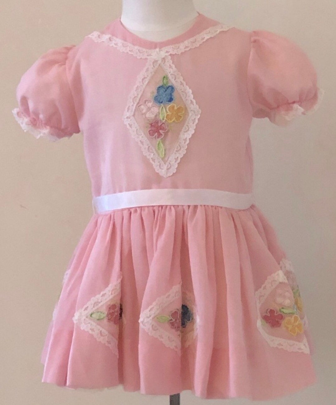 Vintage Handmade Dress,handmade Dress,handcrafted,homemade Dress ...