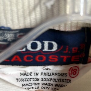 Vintage Izod Lacoste J.G. Youth Sz 18 70s Jacket,vintage,vintage Izod ...