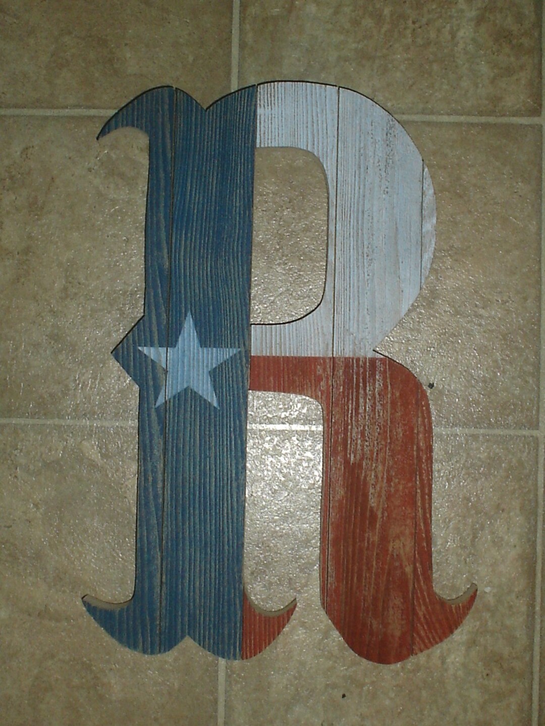 Rustic Wood Texas Flag Letter Wall Display - Etsy