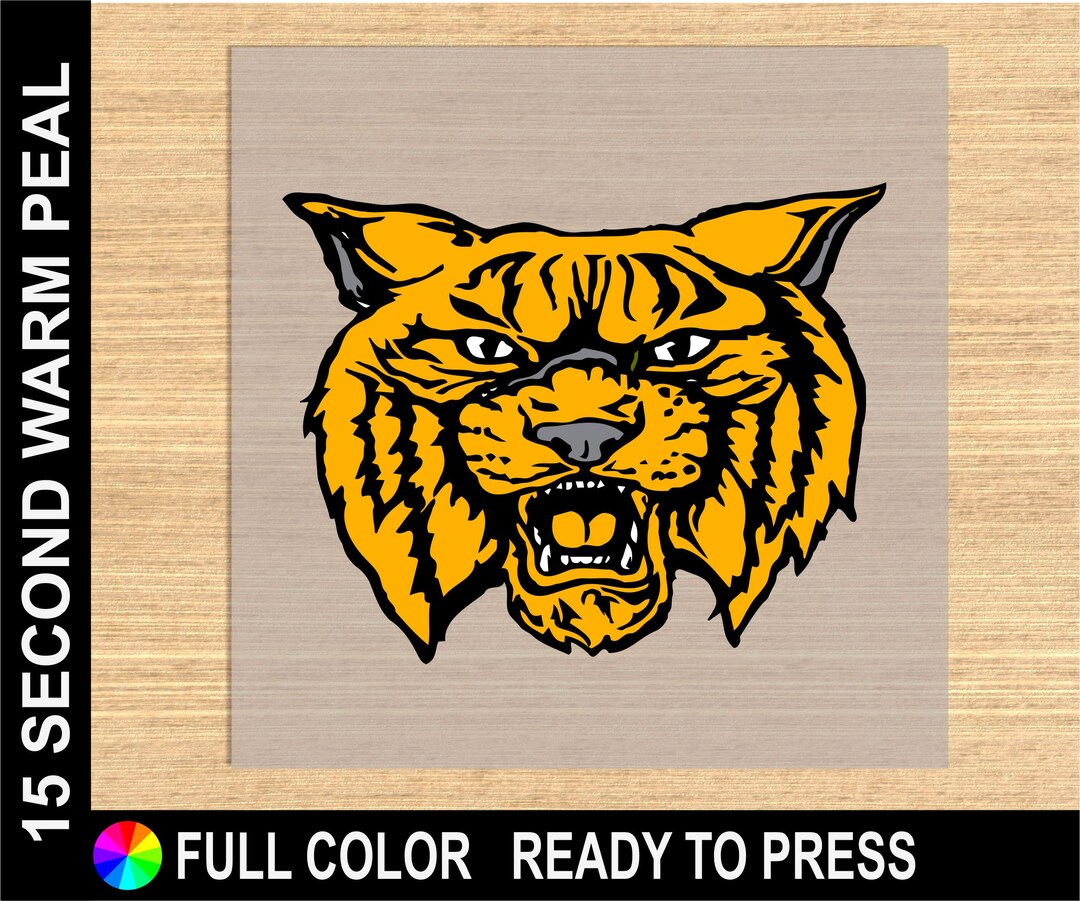 Wildcat High School Mascot Dtf Transfer, Ready to Press Wildcat DTF - Etsy