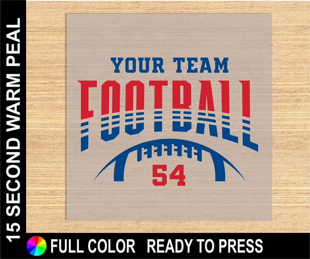 Custom Football Team Dtf Transfer, Ready to Press Football Team ...