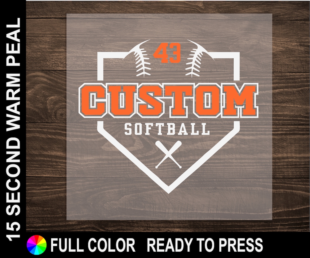 Custom Softball DTF Transfer Team Mascot Transfer Sport Team Transfers ...