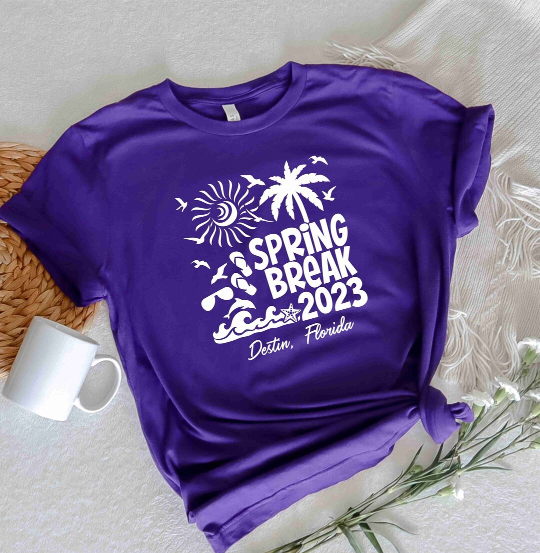 Custom Spring Break 2023 Shirt, Destination Shirt, Beach Shirts, Family ...