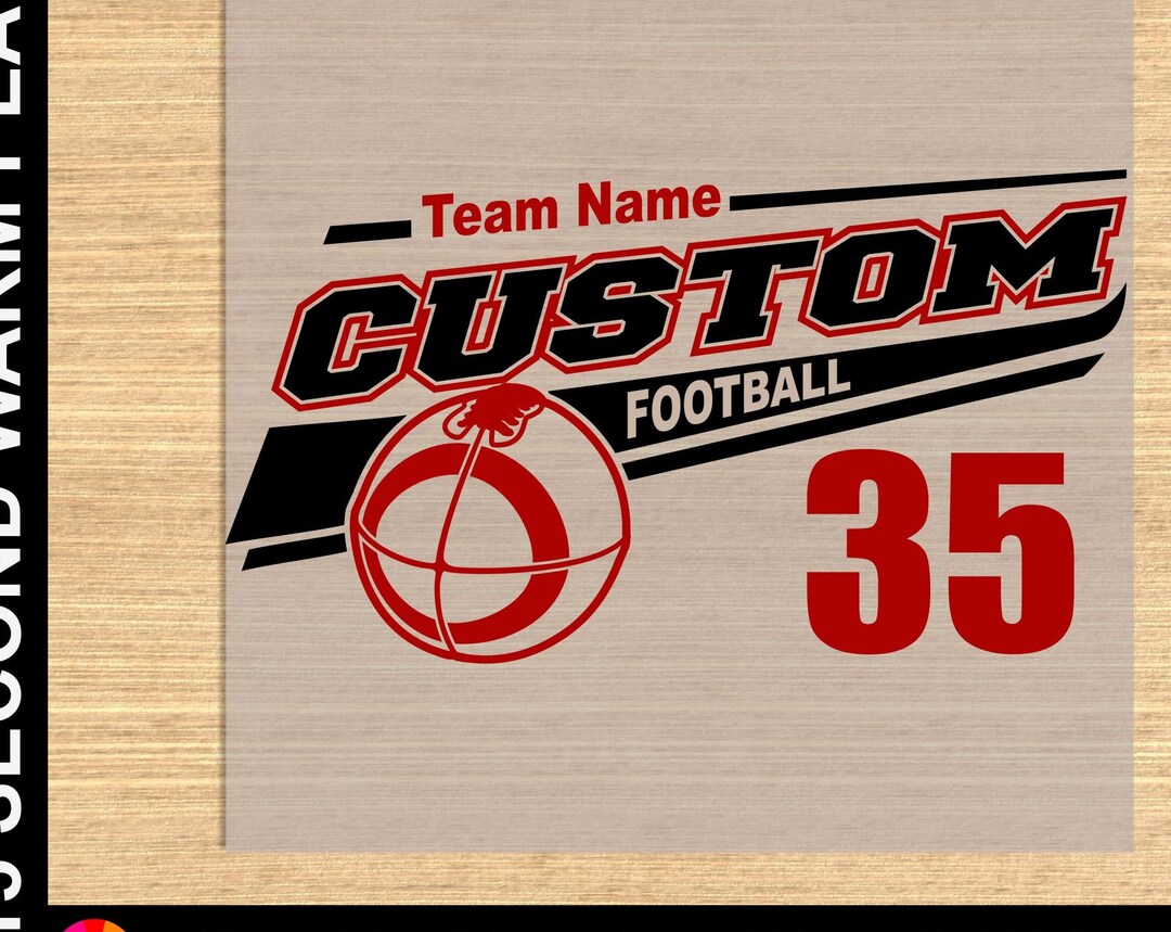 Custom Football Team Dtf Transfer, Ready to Press Football Team ...