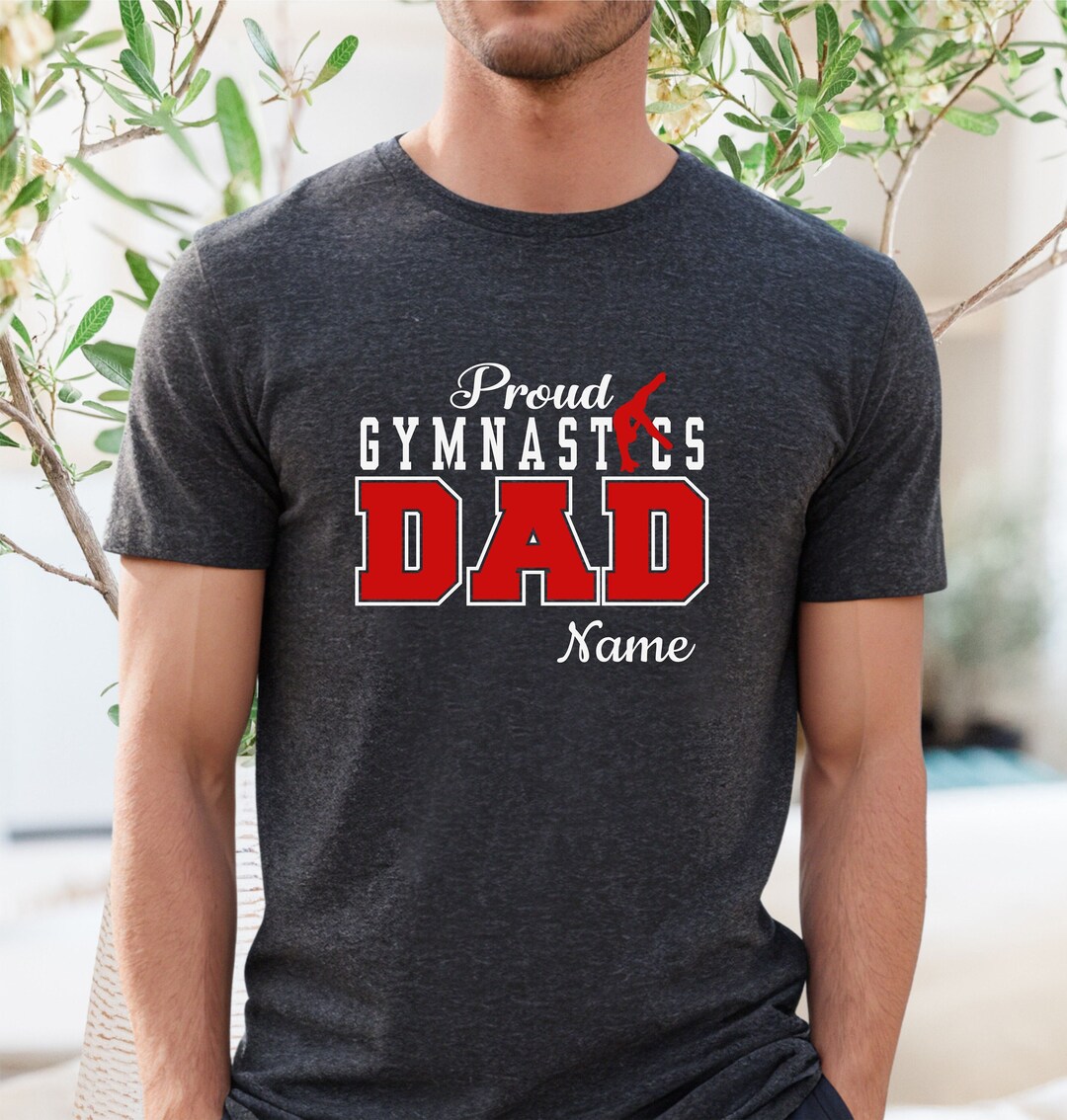 Personalized Gymnastics Dad Shirt, Gymnast Dad Shirt, Proud Gymnastics ...