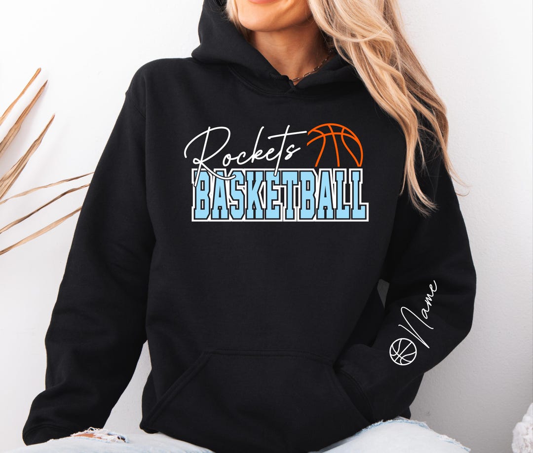 Personalized Basketball Hoodie With Mascot Team Colors Custom Spirit ...