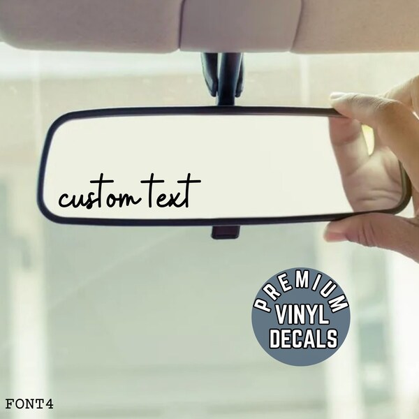 Custom Mirror Sticker Decal - Etsy