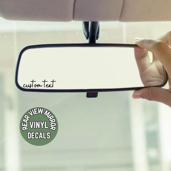 Rear View Mirror Decals - Etsy