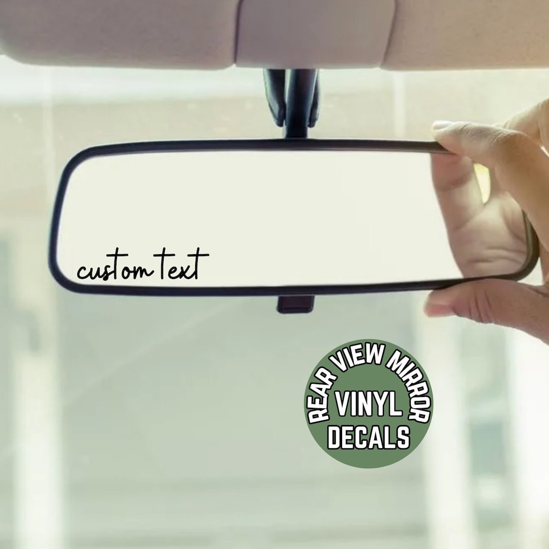 Custom Decals for Car, Mirror Sticker, Choose Font, Custom Text ...