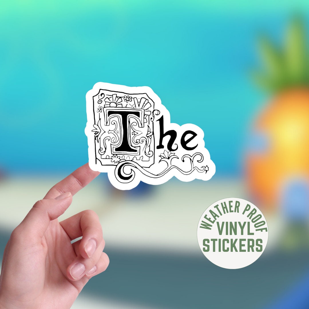 Spongebob 'the' Sticker, Glitter Sticker, Laptop Decals, Gift for ...