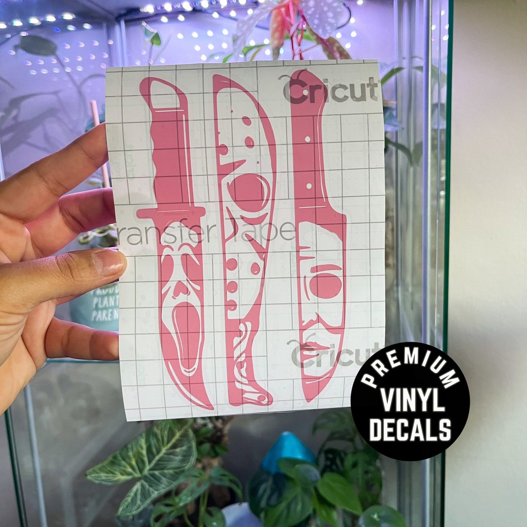 Horror Knife Decal, Spooky Stickers, Horror Movie Lover, Slasher Knife ...