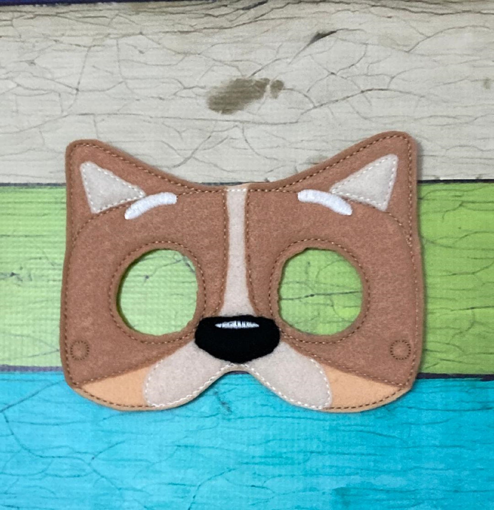 New Blue Dog Family Felt Mask - Deluxe Felt Mask -- Kids Mask – Costume ...