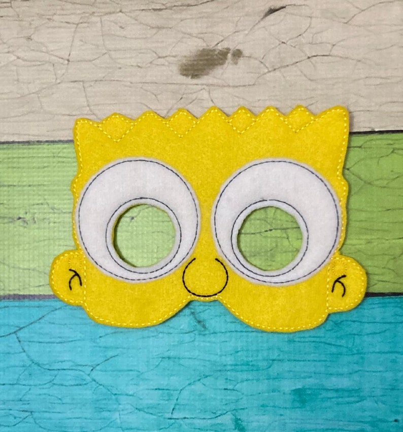 Simpsons Family Felt Mask - Deluxe Felt Mask -- Kids Mask – Costume ...