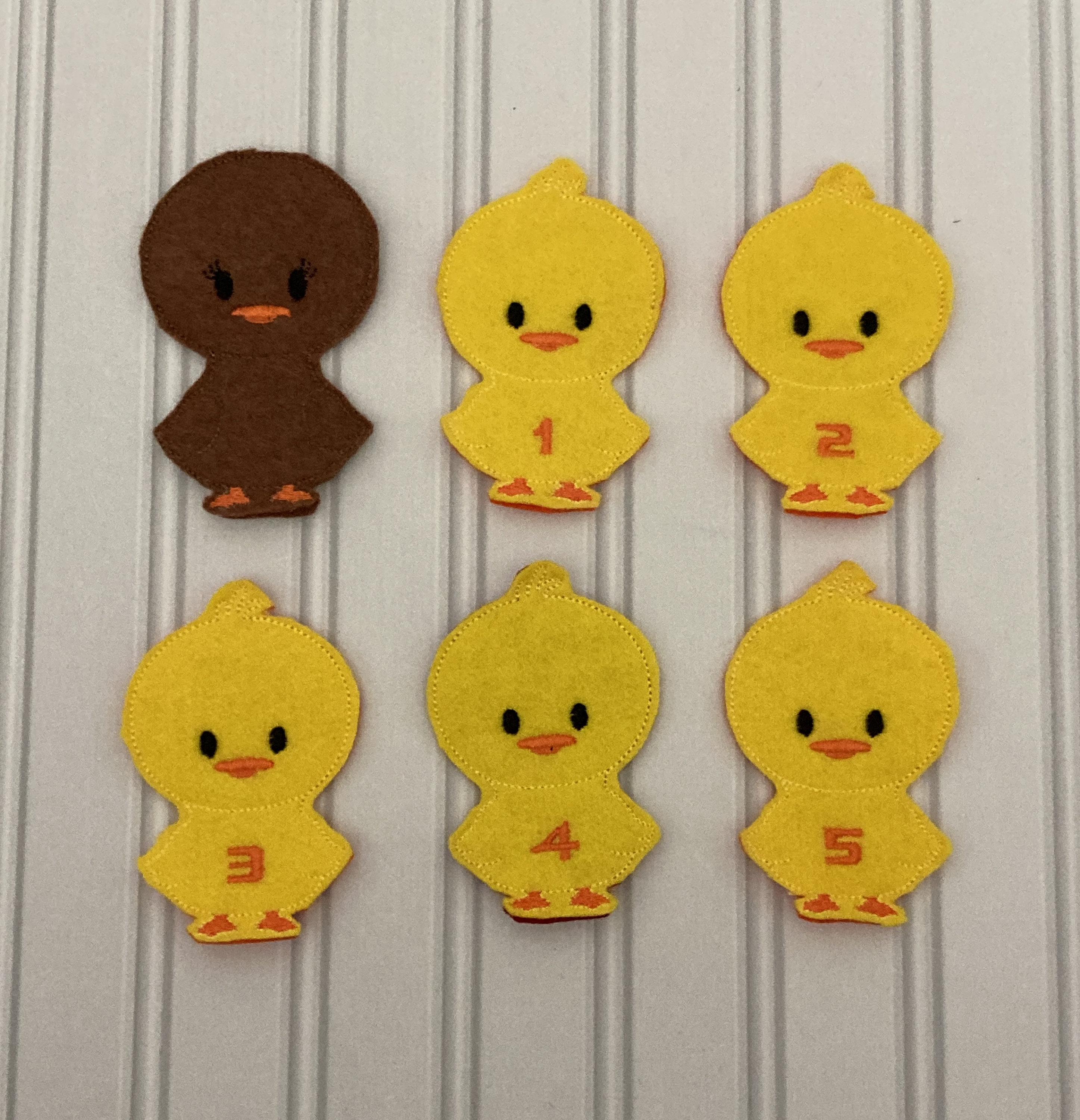 Set of 6 Finger Puppets - Inspired by Five Little Ducks Song - Etsy
