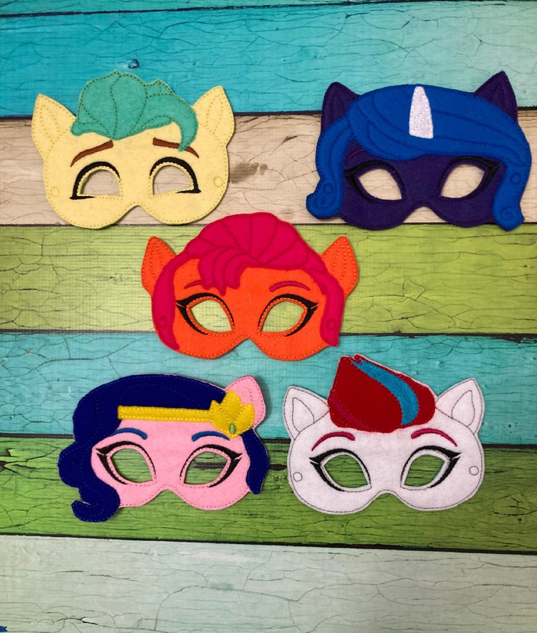 New Pony Felt Mask - Deluxe Felt Mask -- Kids Mask – Costume – Dress-up ...