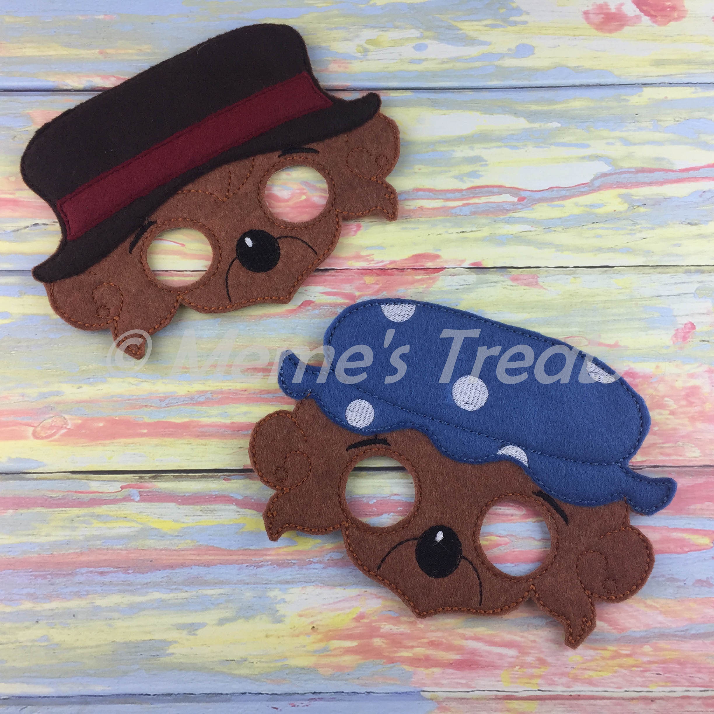 Storybook Bear Family Felt Mask - Deluxe Felt Mask – Costume – Dress-up ...