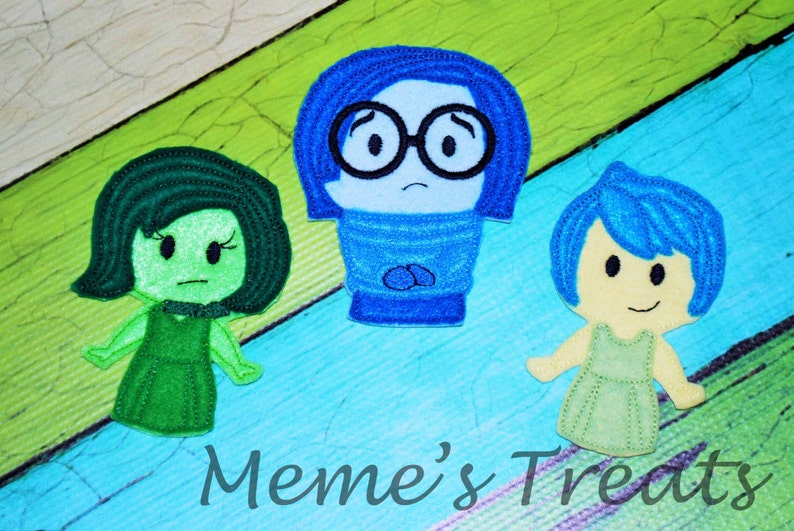Set of 5 Emotions Finger Puppets - Inspired by Children's Movie - Etsy