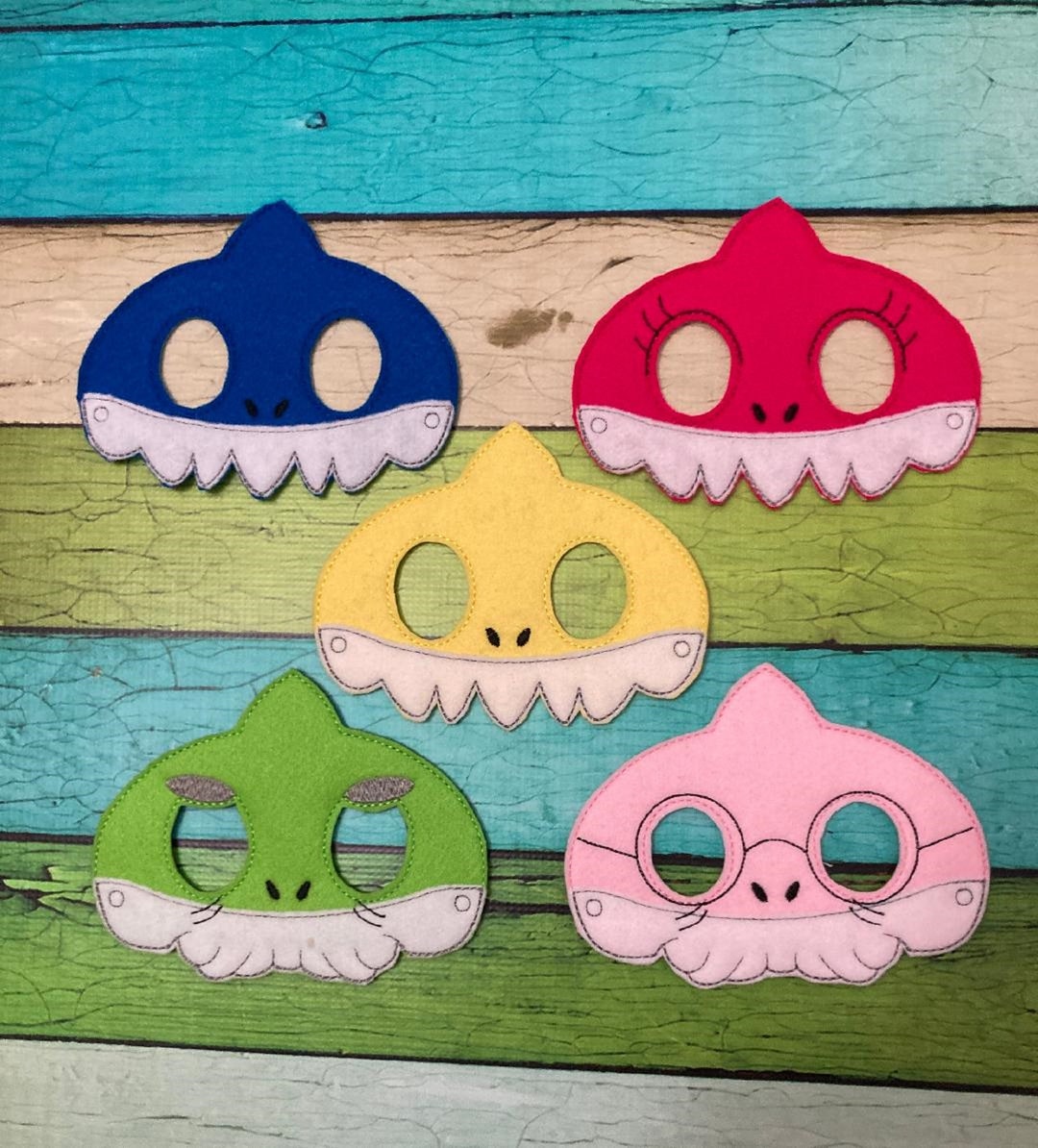 New Shark Felt Mask - Deluxe Felt Mask -- Kids Mask – Costume – Dress ...