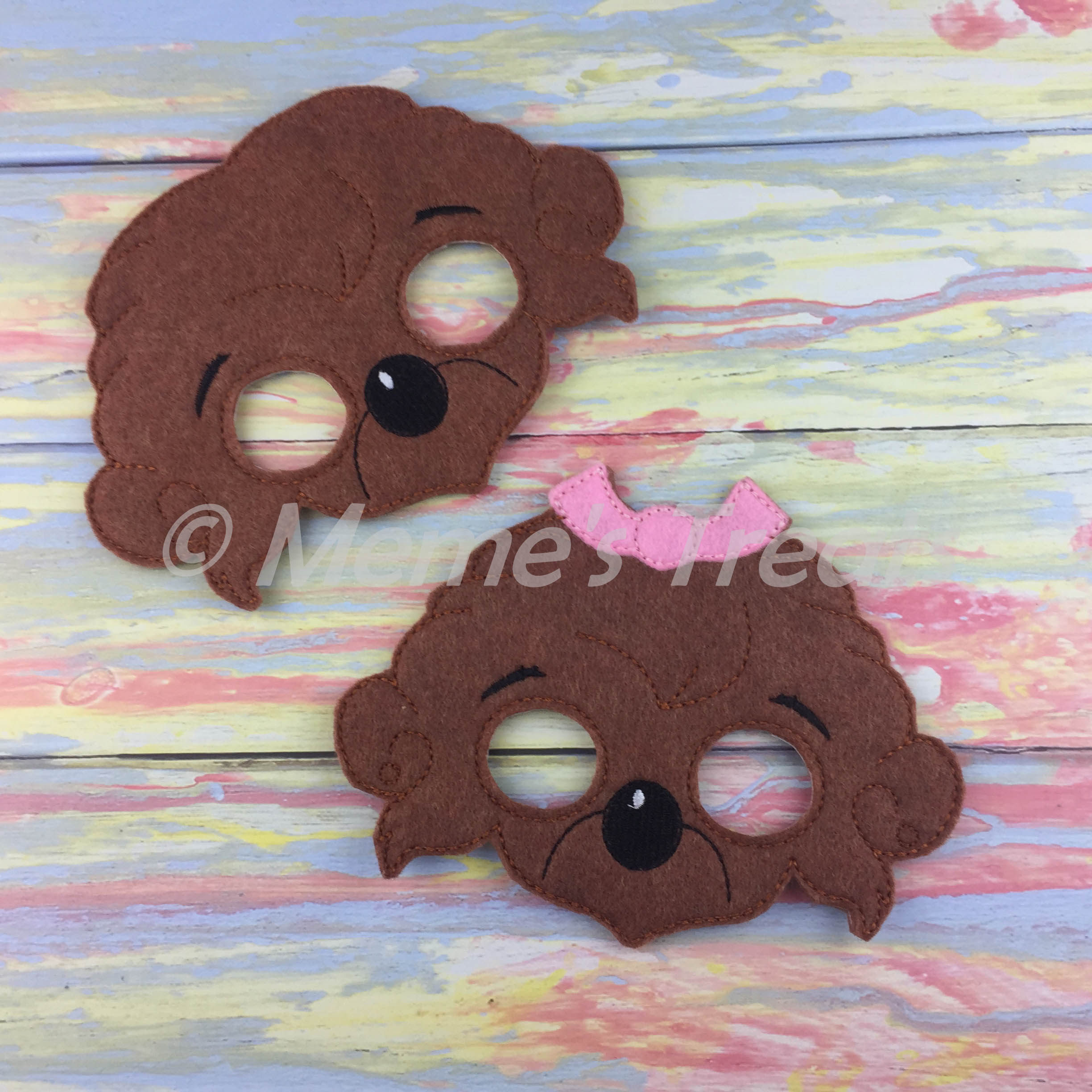 Storybook Bear Family Felt Mask - Deluxe Felt Mask – Costume – Dress-up ...