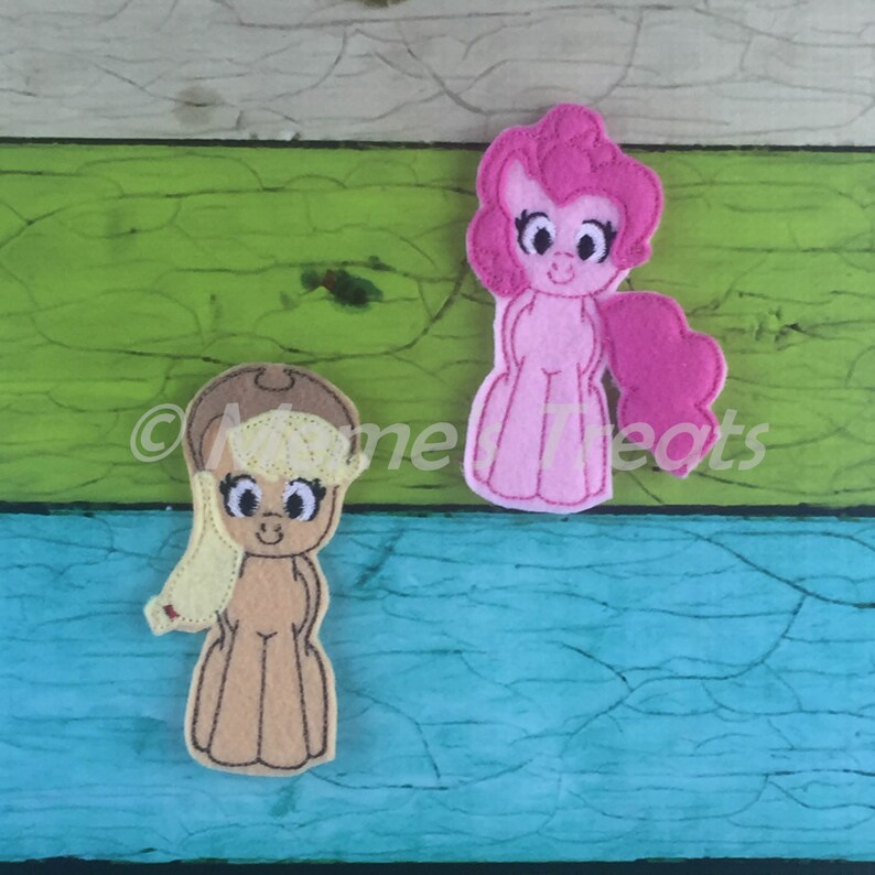 Set of 6 Finger Puppets - Inspired by Pony TV Show - Etsy