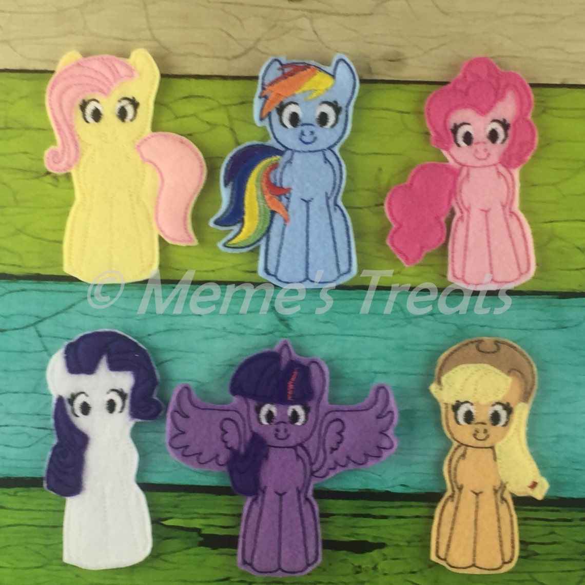 Set of 6 Finger Puppets - Inspired by Pony TV Show - Etsy