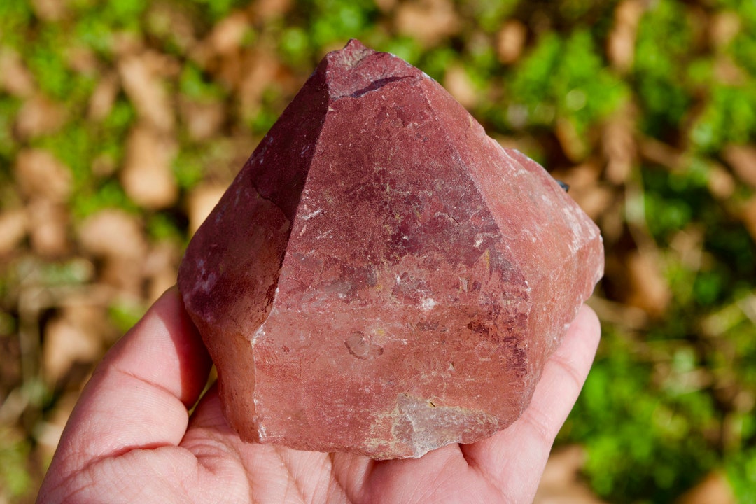 Raw Red Hematoid Quartz Crystal | Natural Fire Quartz With Hematite ...