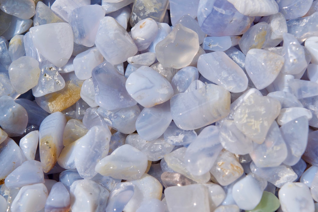 Blue Lace Agate Chips 1 Oz( 28g) - Etsy
