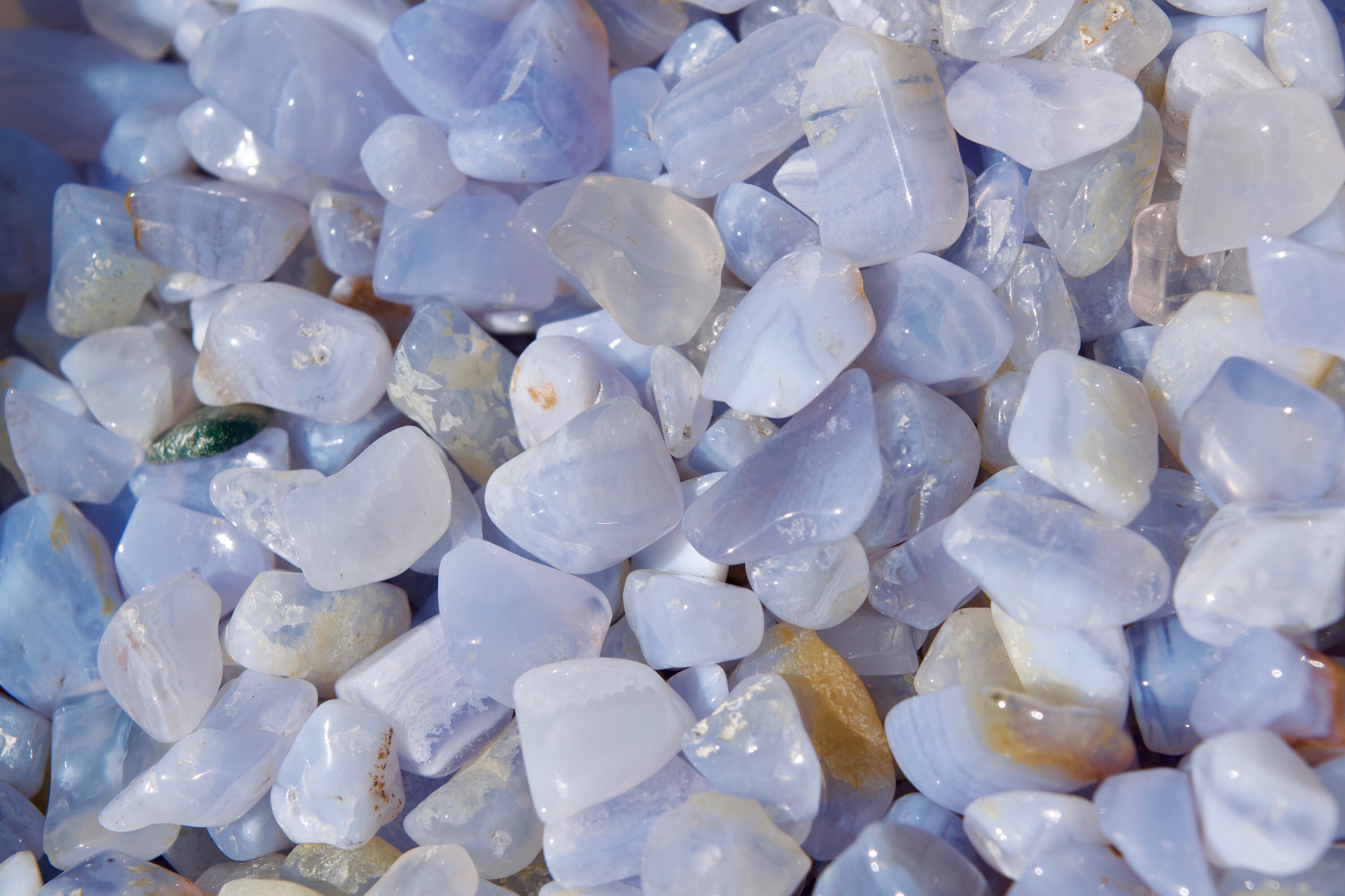 Blue Lace Agate Chips 1 oz 28g | Etsy