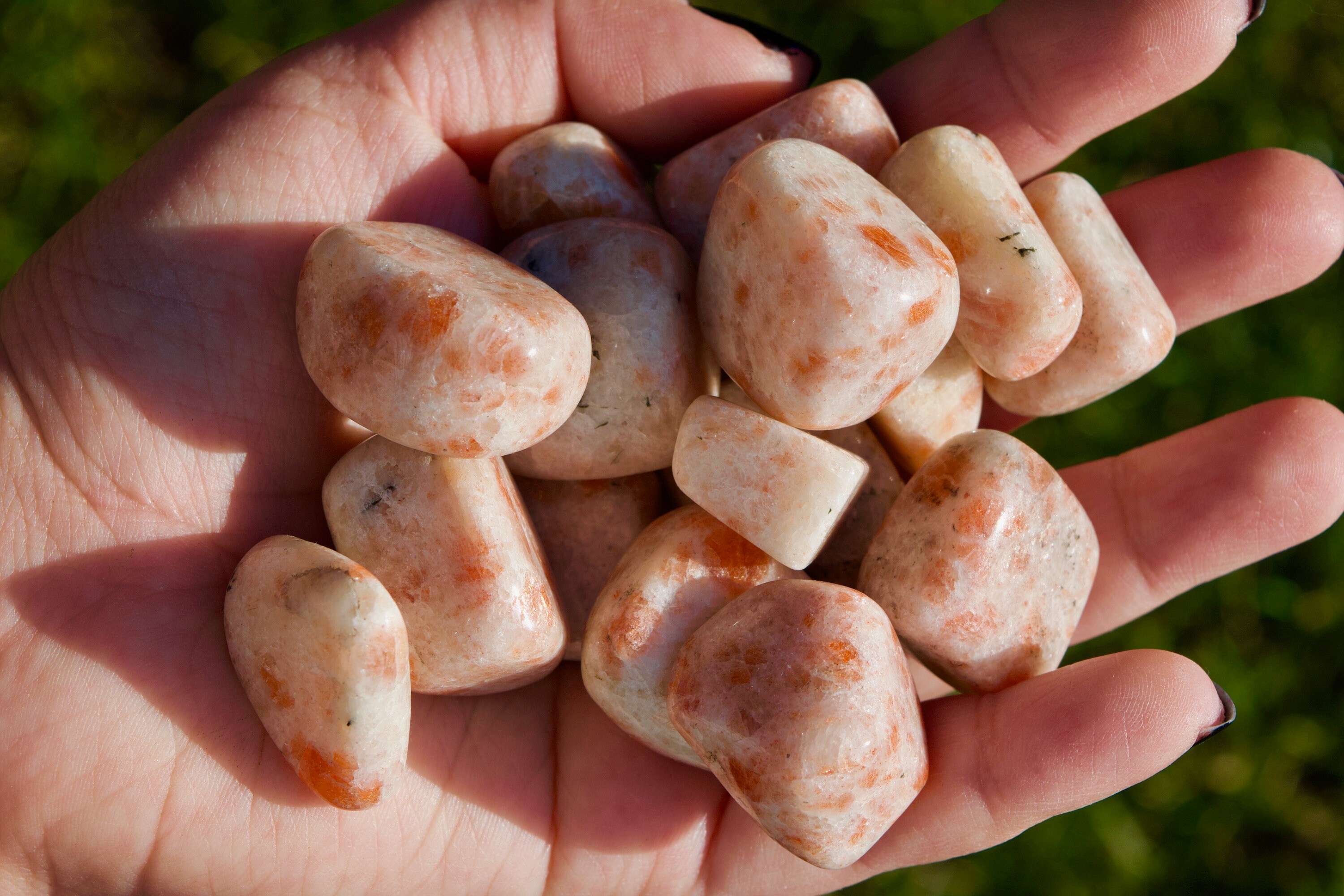 Small Sunstone Tumbled Stone | Etsy