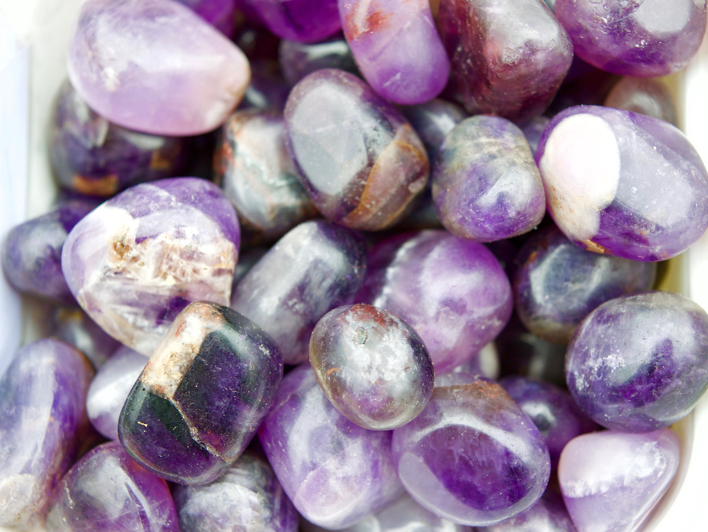Amethyst Tumbled Stones 4 Oz 8 Oz 16 Oz 32 Oz | Etsy