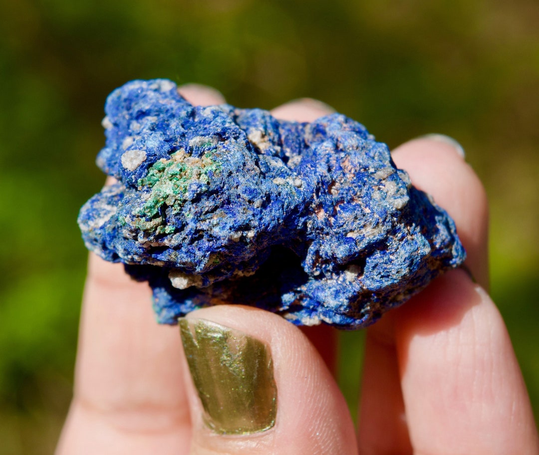 Azurite Specimen With Malachite From Congo Heart Chakra Crystal Third ...