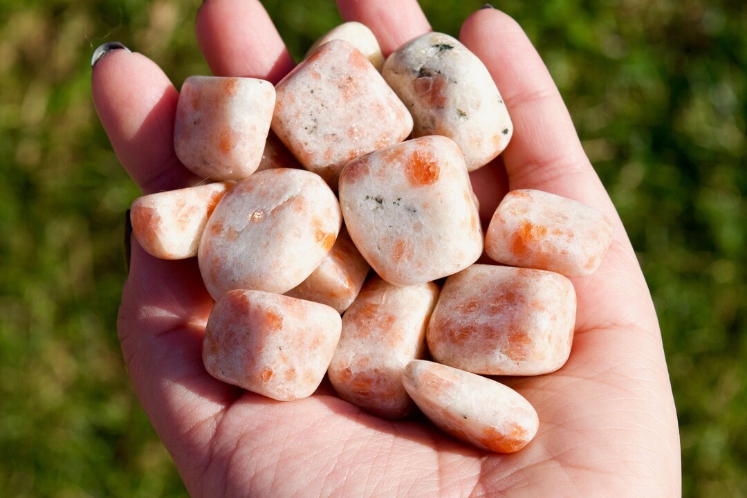 Small Sunstone Tumbled Stone - Etsy