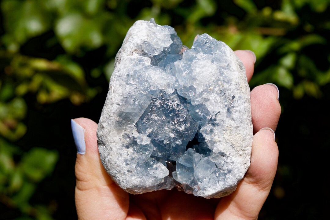Celestite Specimen From Madagascar | Raw Celestine Specimen - Etsy