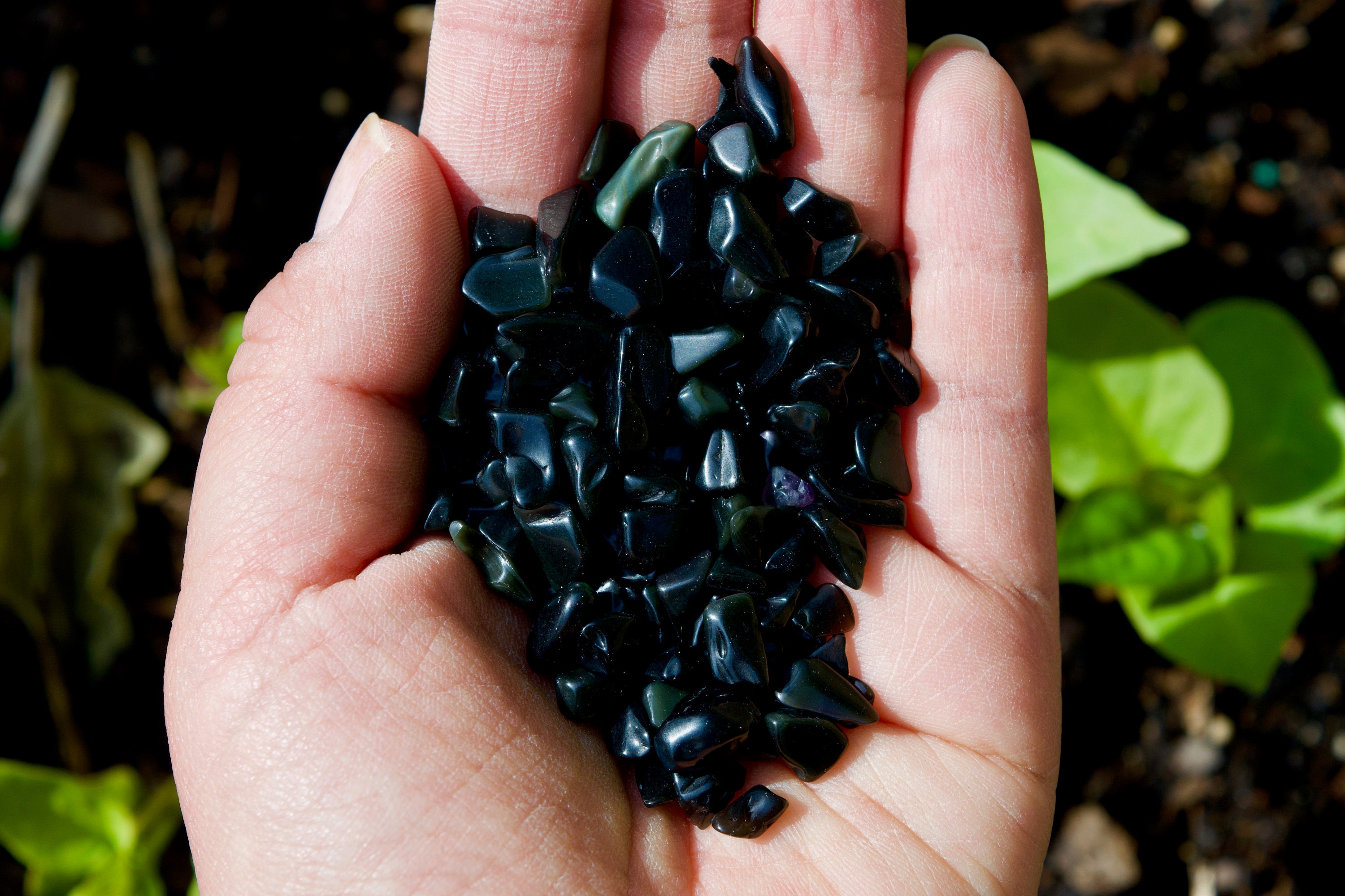 Obsidian Chips 2oz 56g Crystal AffirmationI am | Etsy