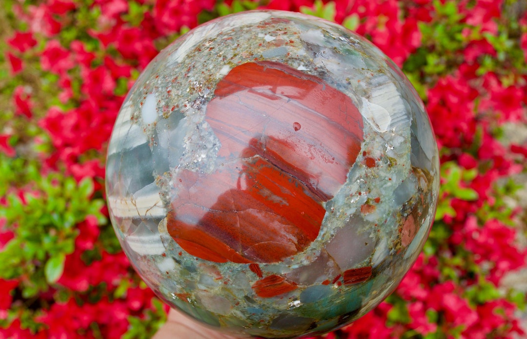 5270g Extra Extra Extra Gigantic Swaziland Bloodstone Sphere | High ...