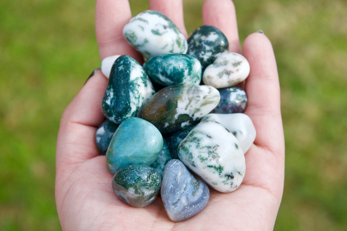 Tree Agate Tumbled Stones Multiple Quantity Options - Etsy