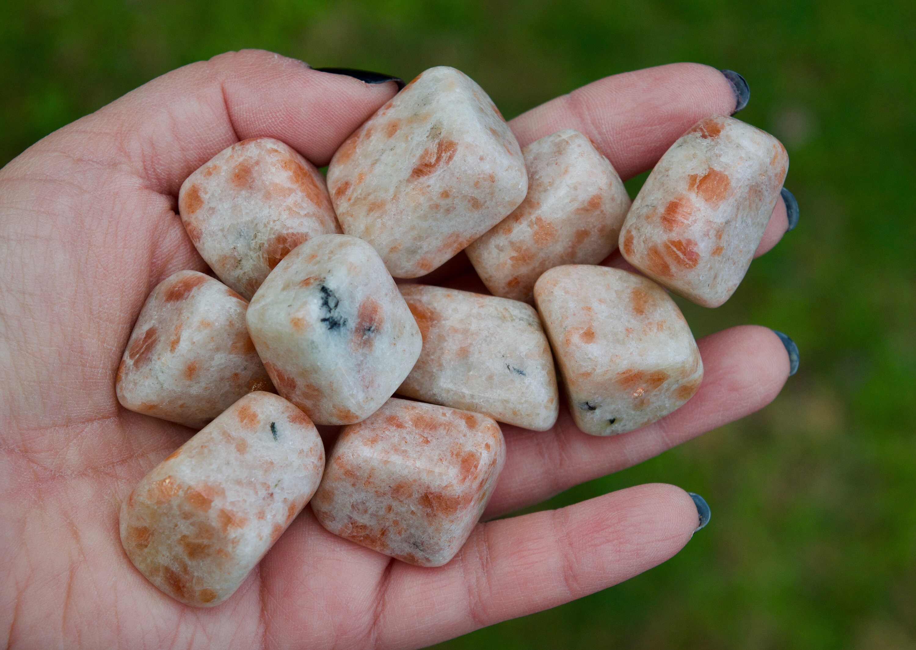 Small Sunstone Tumbled Stone | Etsy